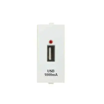 Buy Anchor Roma Classic 1A Modular USB Socket 1M White 20460 Online At ...